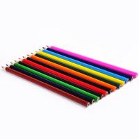 China wholesale cheap wooden triangle color drawing pencil for sale