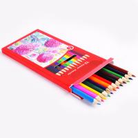 China wholesale cheap wooden triangle color drawing pencil for sale