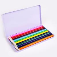 China wholesale presharpened hex 12pcs tin box wooden color pencil for sale