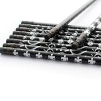 China Custom presharpened graphite pencil 10pcs soft black wood hb pencil with eraser for sale