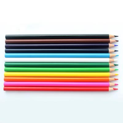 China Factory direct 7 inch 12 pcs HEX paper tube kids high quality soft wood color pencils for sale
