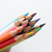 China Factory direct 7 inch 12 pcs HEX paper tube kids high quality soft wood color pencils for sale