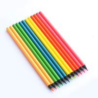 China government bid 12pcs round wooden wholesale colour pencil set for sale