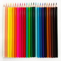 China Hot Sell Premium 7 Inch 24PCS Vivid Special Colors Stationery Painting Triangle Wooden Color Pencil for sale