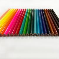 China Hot Sell Premium 7 Inch 24PCS Vivid Special Colors Stationery Painting Triangle Wooden Color Pencil for sale