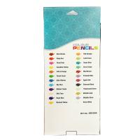 China Hot Sell Premium 7 Inch 24PCS Vivid Special Colors Stationery Painting Triangle Wooden Color Pencil for sale