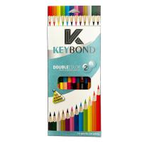 China Art Supplier 7 Inch Double-End Sharpened Drawing Tools 24Colors In 12PCS Pencils for sale