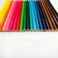 China Best Price 7 Inch Long 24PCS Professional Colorful Drawing Tools Wooden Triangle Color Pencil for sale