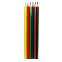 China High Quality 7 Inch 6PCS Colored Students Painting Wood Round Shape Color Pencil for sale