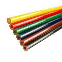 China High Quality 7 Inch 6PCS Colored Students Painting Wood Round Shape Color Pencil for sale