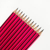 China Wholesale 12Pcs HB Pencil Wood Soft-Grade Graghite Lead  Triangle Shape Pencil Set for sale