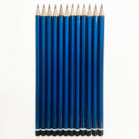 China High Quality 7 Inch 12PCS  Stationery 2B Soft Graphite Black Lead Sharpened Pencil for sale