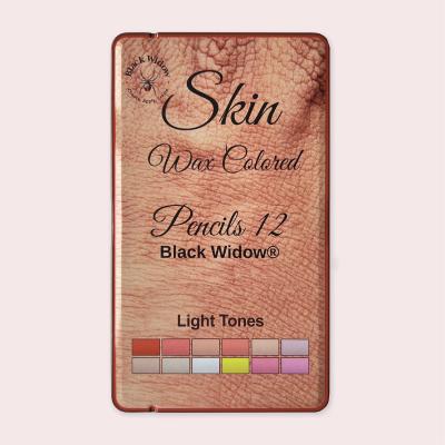 China Reliable Quality Wholesale 12 Pcs Multicolor Metal Box Wooden Color Pencil Set For Kids Drawing for sale