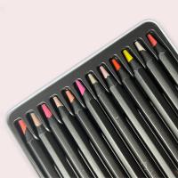 China Reliable Quality Wholesale 12 Pcs Multicolor Metal Box Wooden Color Pencil Set For Kids Drawing for sale