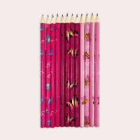 China Wholesale student wooden pencil creative stationery OEM 12pcs hb pencil set for sale