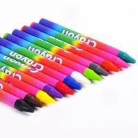China 90mm School Stationery Crayon Kids Drawing Wholesale Regular Size Wax Crayon for sale