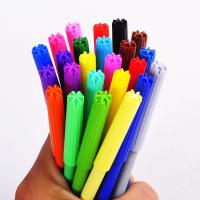 China kids drawing color set 24pcs fibre tip watercolor pen for sale