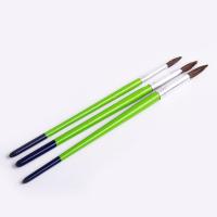 China 3pcs horse hair factory direct wholesale wood painting art brush set for sale