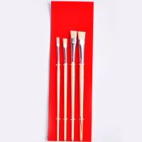 China 4pcs no varnish wood rope package factory direct bristle brush for art painting for sale