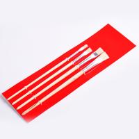 China 4pcs no varnish wood rope package factory direct bristle brush for art painting for sale