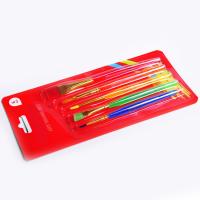 China wholesale colorful plastic handle painting nylon brush art brushes for school for sale