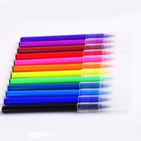 China art supplier watercolor pen transparent cap 12pcs wholesale watercolor brush pen for sale