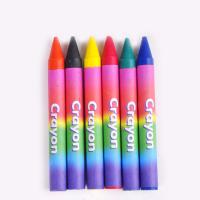 China 10cm jumbo factory price 6color wholesale crayon de couleurs for sale