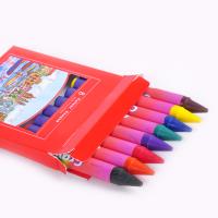 China 100mm big size back to school drawing set 8 color wholesale non toxic color crayon for sale