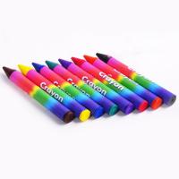 China 100mm big size back to school drawing set 8 color wholesale non toxic color crayon for sale