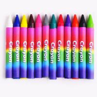 China 100mm jumbo size back to school drawing tools 12color art wholesale crayon for sale