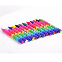 China 100mm jumbo size back to school drawing tools 12color art wholesale crayon for sale