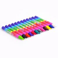China 100mm jumbo size back to school drawing tools 12color art wholesale crayon for sale