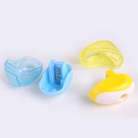 China wholesale single hole plastic with scrape bin pencil sharpeners for sale
