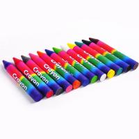 China 14mm school stationery factory direct 12pcs jumbo wax crayon for sale