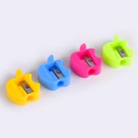 China apple shape plastic cheap pencil sharpeners for sale