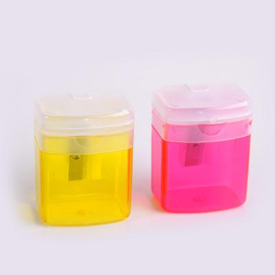China custom hot sell 1hole plastic b2c stationery wholesale pencil sharpeners for sale
