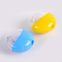 China promotion custom round shape plastic novelty cheap pencil sharpener for sale