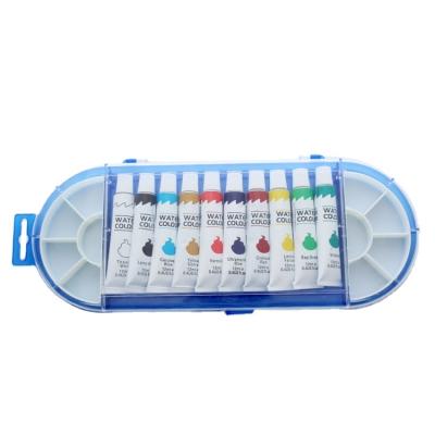 China Wholesale custom10 color art painting PP box 12ml watercolor paint for sale