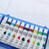 China Wholesale custom10 color art painting PP box 12ml watercolor paint for sale