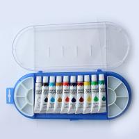 China Wholesale custom10 color art painting PP box 12ml watercolor paint for sale