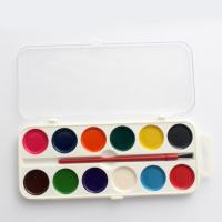 China Wholesale 28mm watercolor cake 12 color semi dry watercolor for art painting for sale