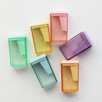 China hot selling good quality candy color mini pencil sharpener for kids for sale