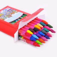 China 90mm standard size back to school drawing tools factory direct 24color crayon set for sale