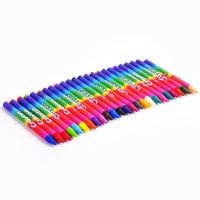 China 90mm standard size back to school drawing tools factory direct 24color crayon set for sale