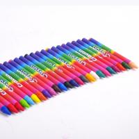 China 90mm standard size back to school drawing tools factory direct 24color crayon set for sale