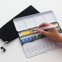 China 24 Colours 12ML Brush Pen Watercolor Paint Set Professional Artist With Flannelette Bag for sale