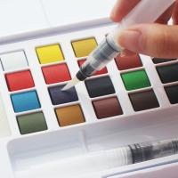 China 36 Colours wholesale non-toxic OEM watercolor painting supplies water colour paint set for sale