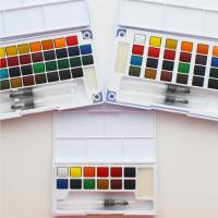 China 36 Colours wholesale non-toxic OEM watercolor painting supplies water colour paint set for sale