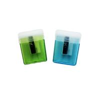 China office school supplies translucent cover multicolor plastic sharpener for sale
