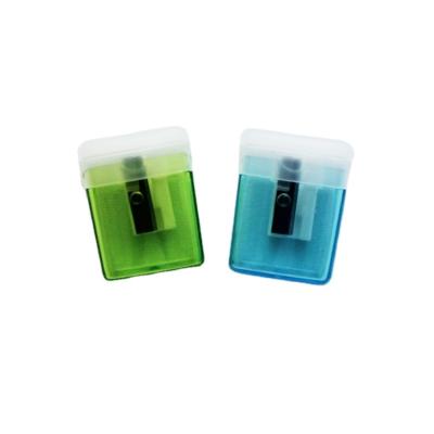 China office school supplies translucent cover multicolor plastic sharpener for sale